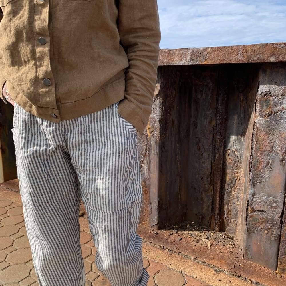 Linen Worker Pant - Striped - Jao Brand | Jao Brand